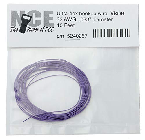 NCE 10' Strand Ultra FlexWire 32AWG, Violet - Walmart.com