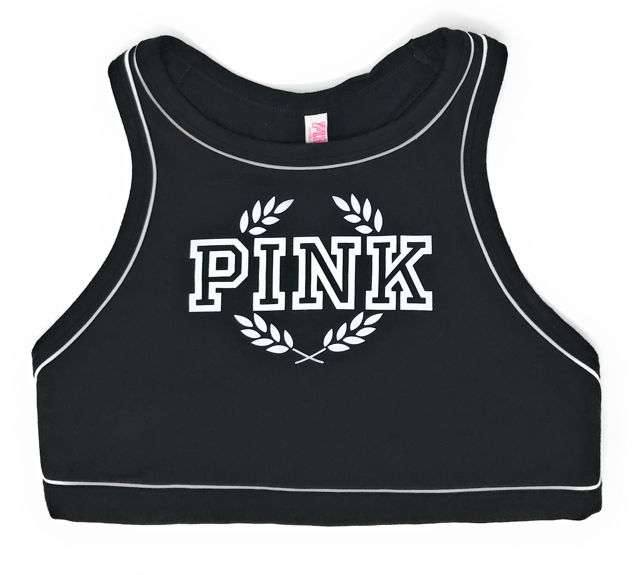 Victoria's Secret PINK Logo Bra Top High Neck - Walmart.com