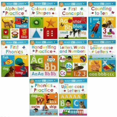 Wipe Clean Ready Set Learn 10 Early Learning Books Set Collection ...