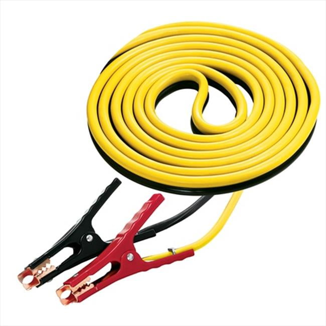 Voltec 10-00273 12 ft. Yellow-Black Rubber Booster Cables - Medium Duty ...