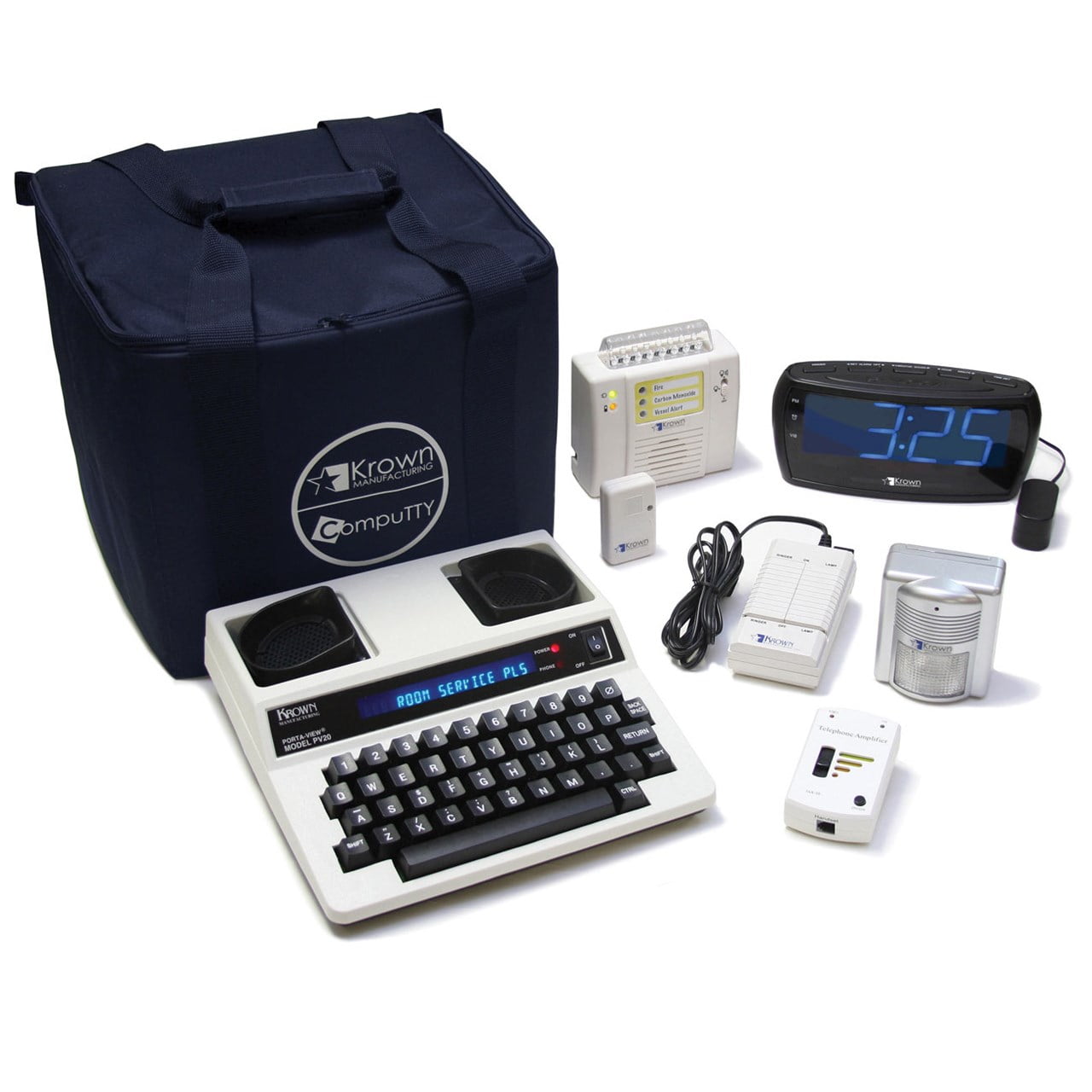 Krown Economy ADA Hotel Kit w-Visual Emergency Notification- 7-Piece ...