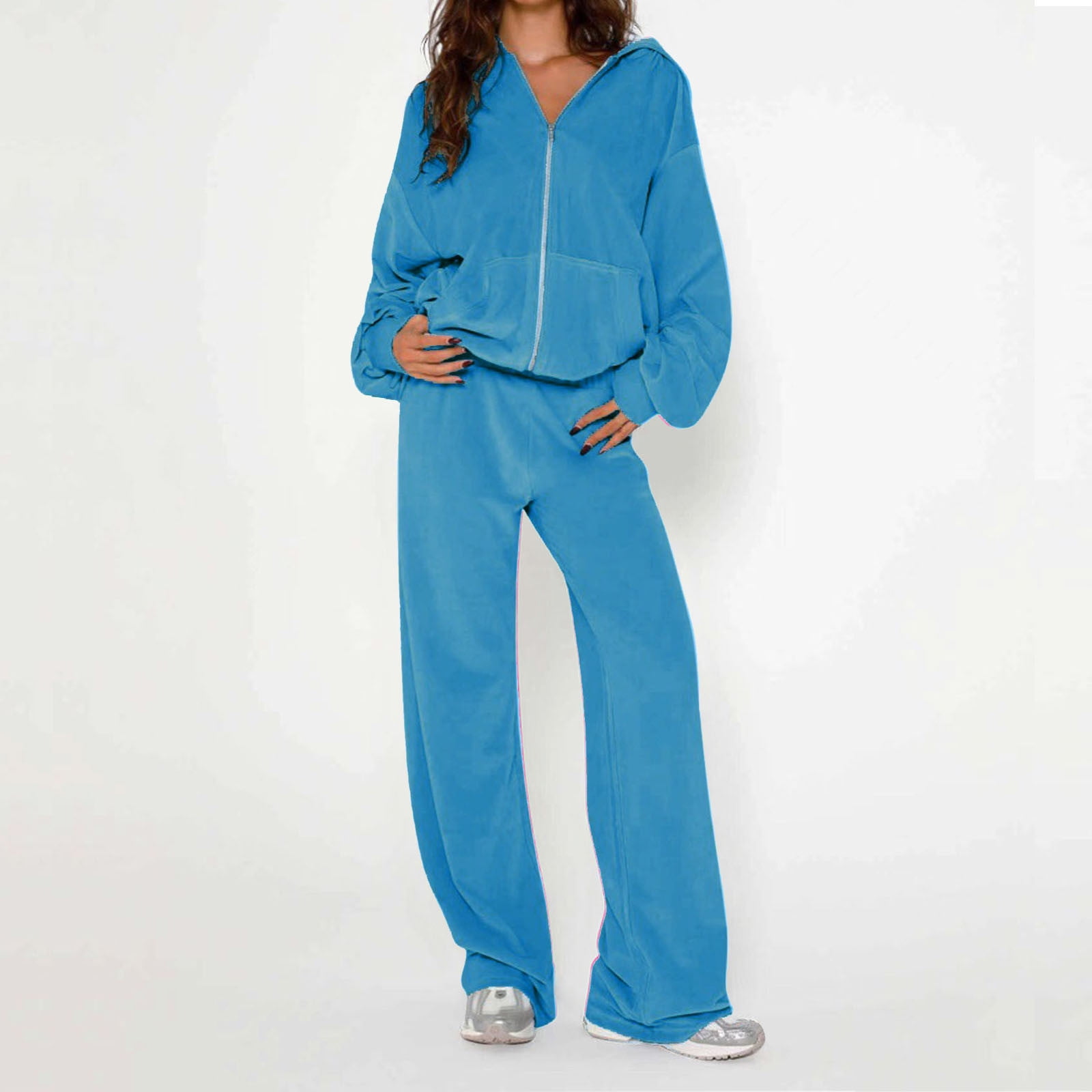 Click here for Frostluinai Velour Sweatsuits For Women Full Zip O... prices