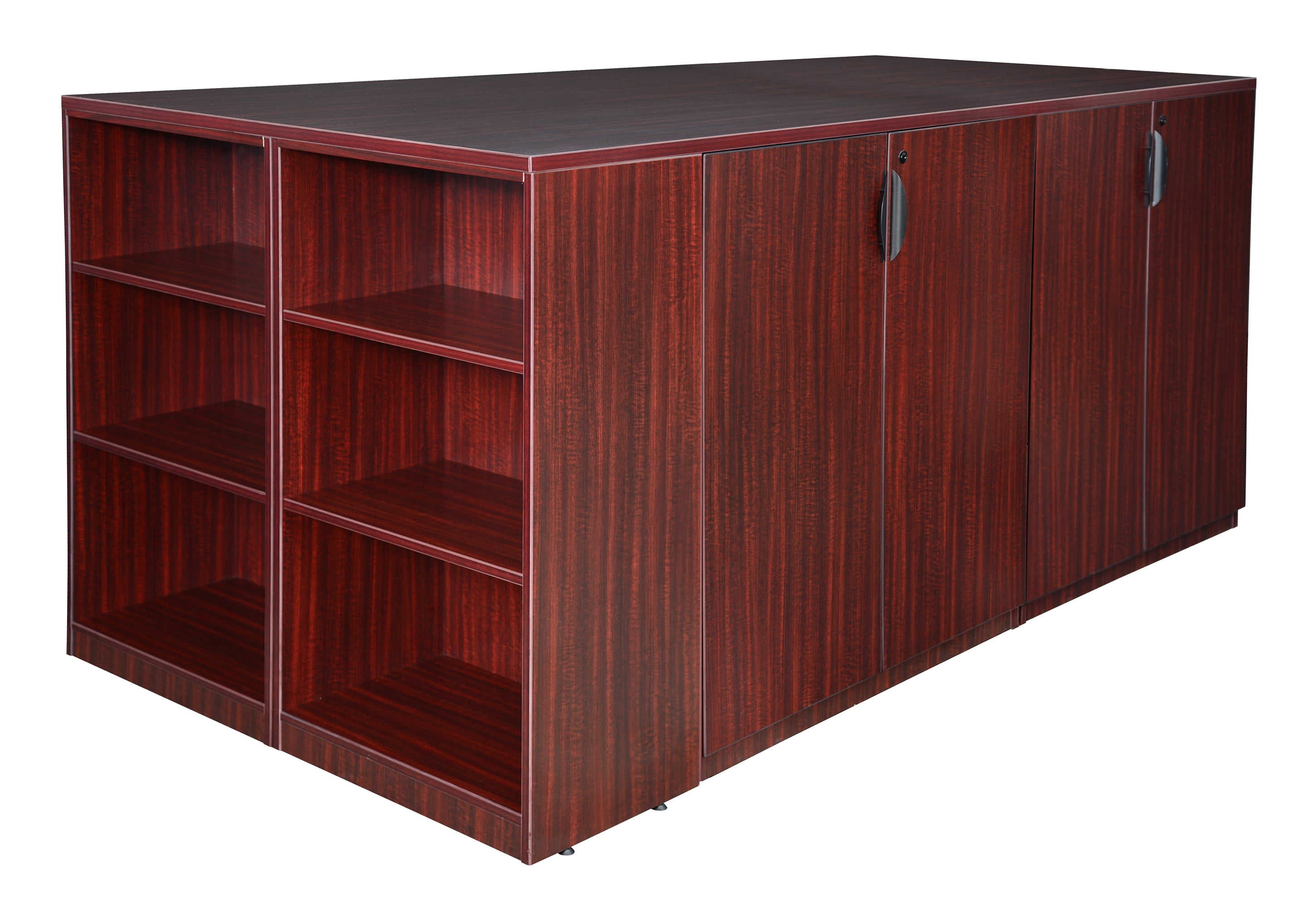 Legacy Stand Up 2 Storage Cabinet/ Lateral File/ Desk Quad with ...