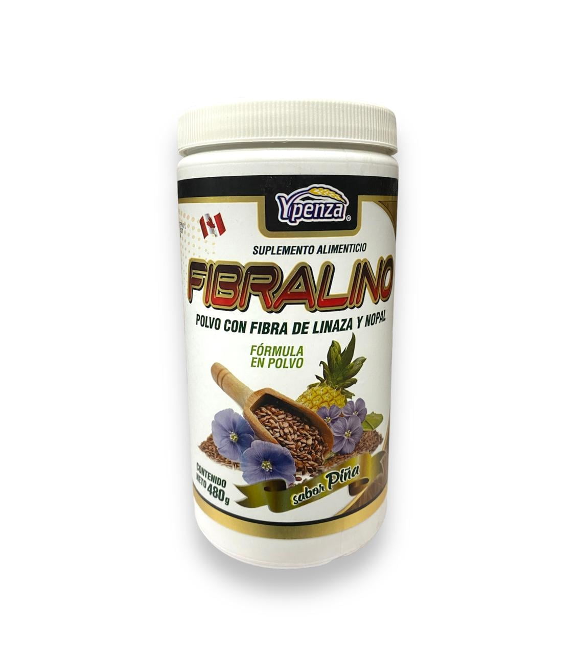 FIBRALINO (LINAZA/NOPAL) SUPL ALIMENTICIO PVO SABOR PIÑA 480G YPENZA ...