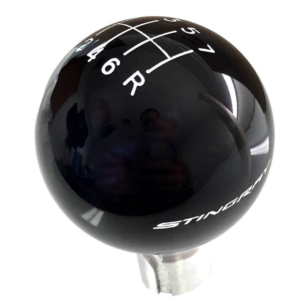 C7 Corvette Stingray - 7Spd Shift Knob White 7 Speed & Stingray Letters ...