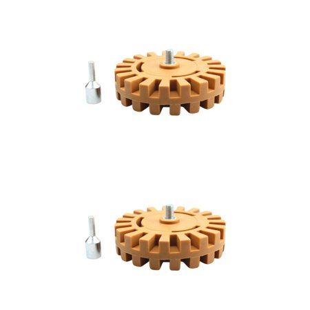 2x Pneumatic Gum Wheel Gum Plate To Remove Any Graphic Decals Molding ...