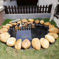 UNI 10 x 10 FT Pond Liner, 20 Mil Fish Pond HDPE Liner, Pond Liners for ...