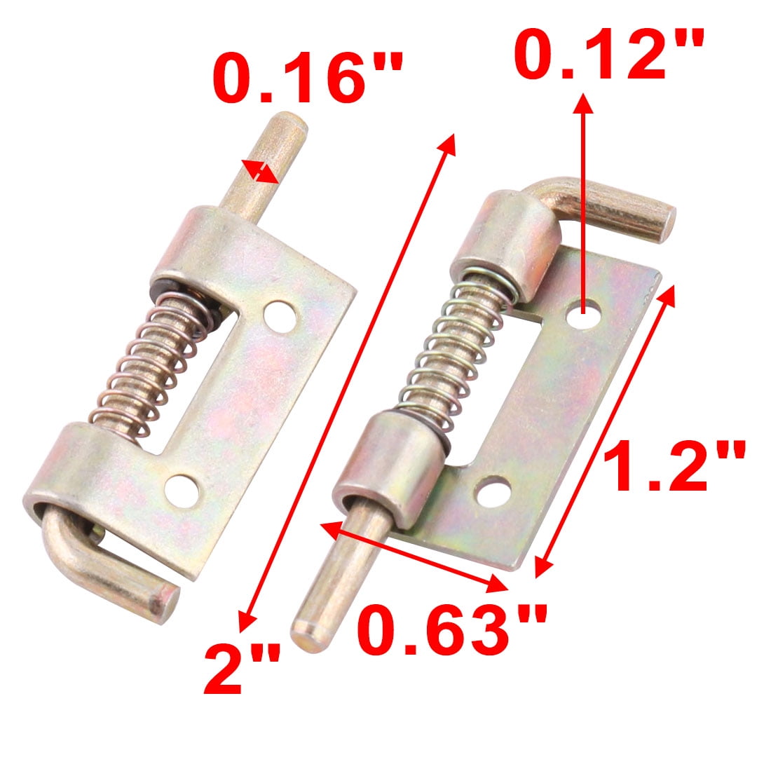 Stainless Steel Furniture Door Spring Latch Copper Tone 2 Inch Length 8 ...
