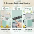Ice Makers Countertop with Handle Ice Machine, in 6 Mins, 26lbs in 24 ...