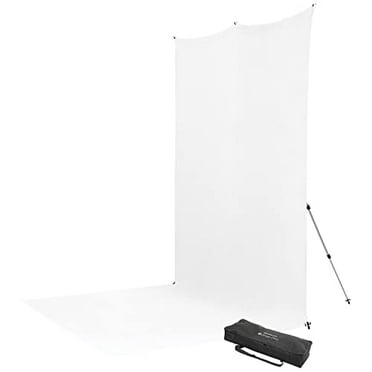 Westcott 8x8' X-Drop Pro Wrinkle-Resistant Backdrop Kit with Stand ...