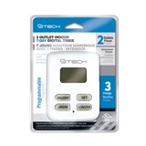 CJ Tech 2-Outlet Indoor 7-Day Digital Timer - Walmart.com