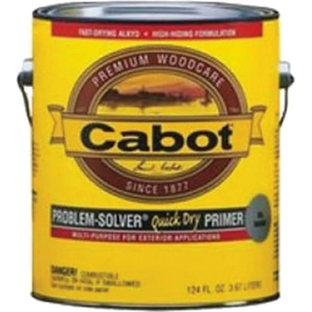 Cabot 8511 1 Gallon- White Quick Dry Problem Solver Primer- 250 Voc - Walmart.com