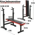 CL.HPAHKL Adjustable Weight Bench with Barbell Rack - Walmart.com