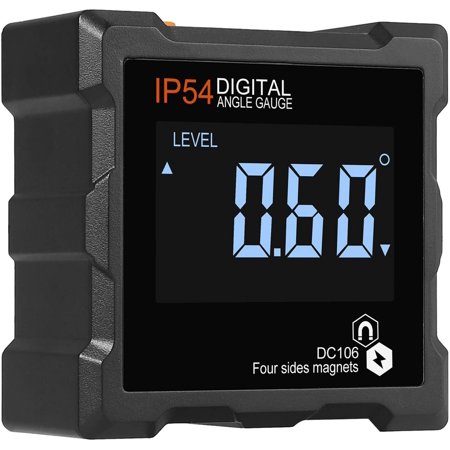 4 * 90° Digital Inclinometer Protractor with Auto Flip Function IP54 ...