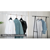 MABOTO Triangle Coat Rack Steel Tube Removable Large Capacity Hanging ...