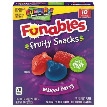 Funables Super Mario Fruit Flavored Snacks, Gluten-Free, Fat-Free, 0.8 ...