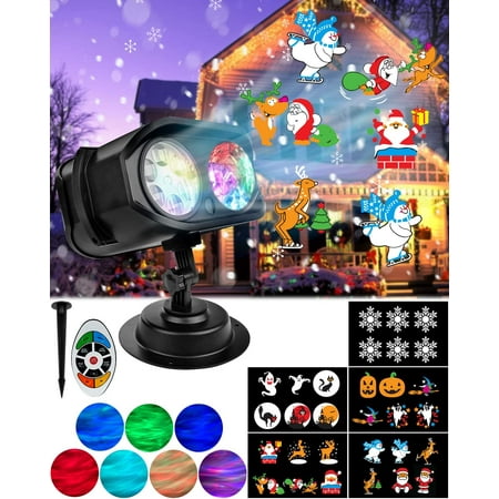 Halloween Christmas Projector Lights Outdoor Upgraded HD Window ...