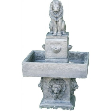 Solid Rock Stoneworks Extra Large 3 Tier Concrete Fountain- 64" Tall ...