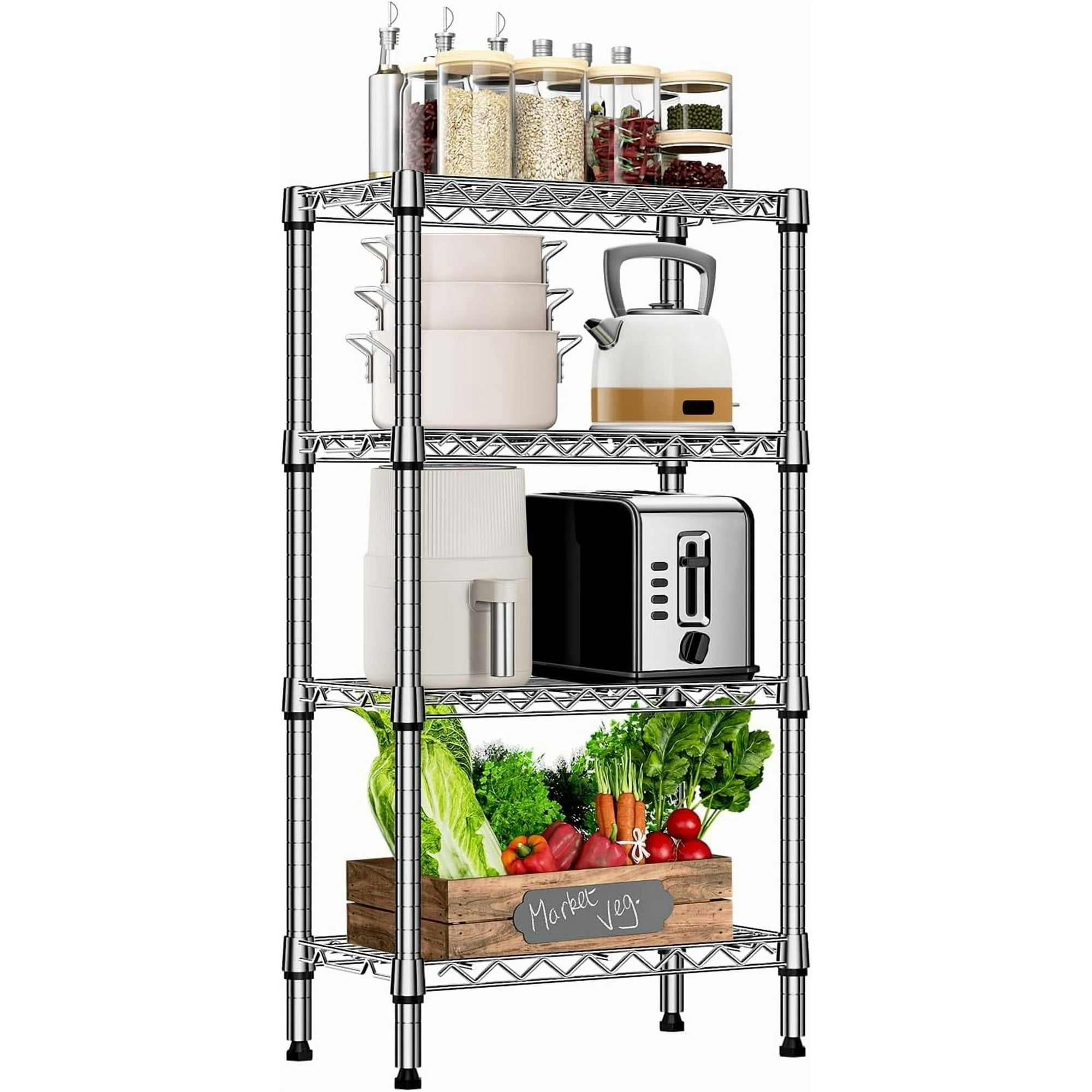 Click here for M Mzg 4 Tier Wire Shelf  1000 Lbs 11.8Dx 21.7W X 3... prices