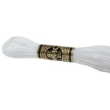 DMC Mouline 117-B5200 Six-Strand Embroidery Thread, Snow White, 8.7 ...