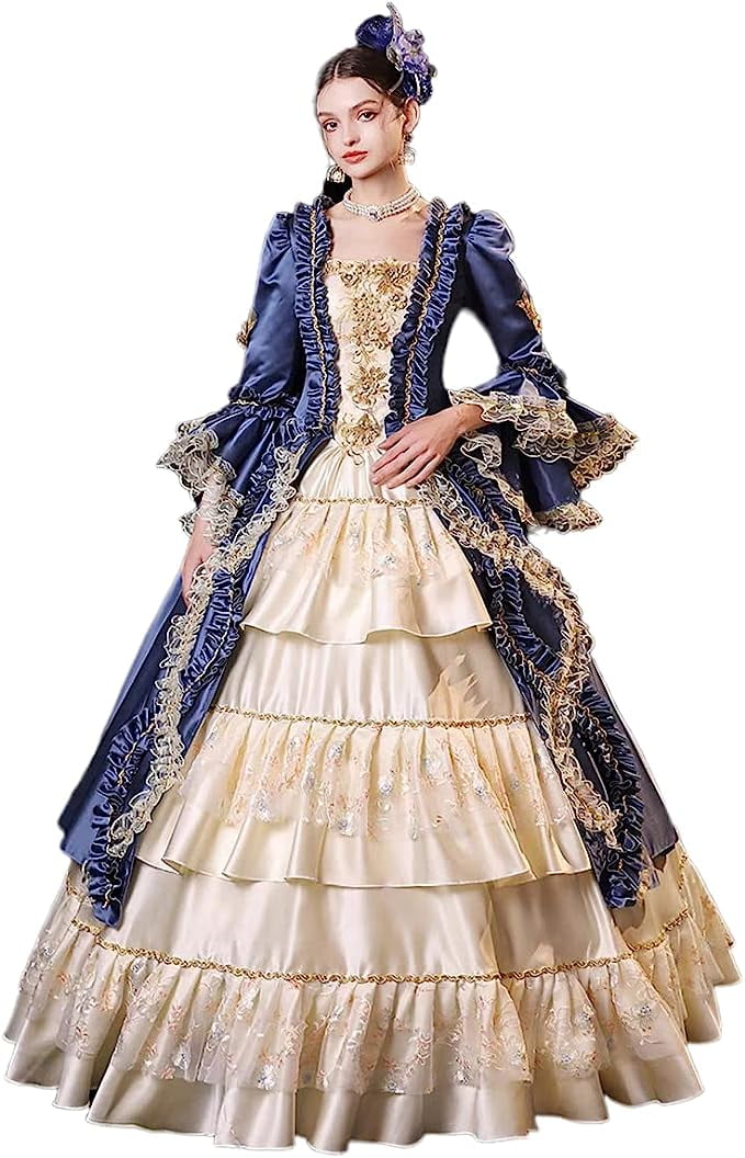KEMAO Rococo Victorian Renaissance Costumes Baroque Marie Antoinette ...