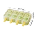 Food Grade Plastic Ice Cream Popsicle Molds with 4 Grid Design, Easy ...