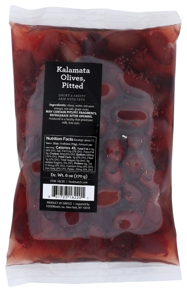 Divina: Pouch Olive Ptd Kalamata, 6 Oz Pack Of 18 - Walmart.com
