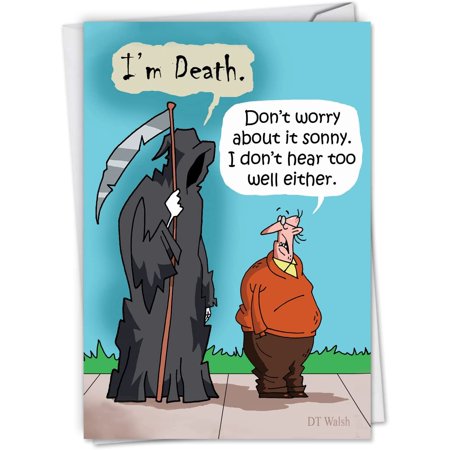 NobleWorks I'm Death - Birthday Greeting Card with Envelope (4.63 x 6. ...