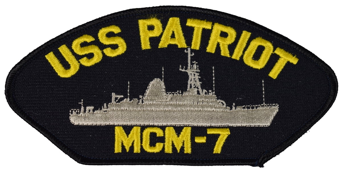 USS PATRIOT MCM-7 SHIP PATCH - GREAT COLOR - Veteran Owned Business ...