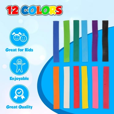 Eucatus Soft Super Sculpting Art, Assorted Colors Modeling Clay Sticks ...