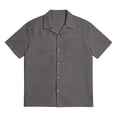 BVOFAR T Shirts for Men Casual Short Sleeve Button Down Shirts Notch ...