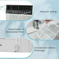 Costway 6000 BTU Window AC with Remote & LED Control - 250 Sq.Ft. Coverage - Walmart.com