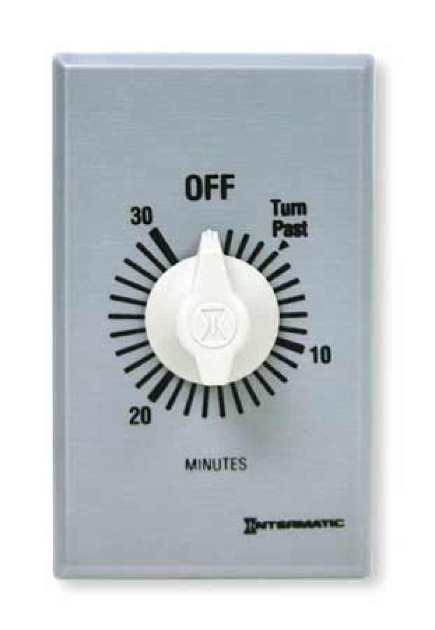 Intermatic FF430M 2 Pole Spring Loaded Commercial Wall Timer with Auto ...