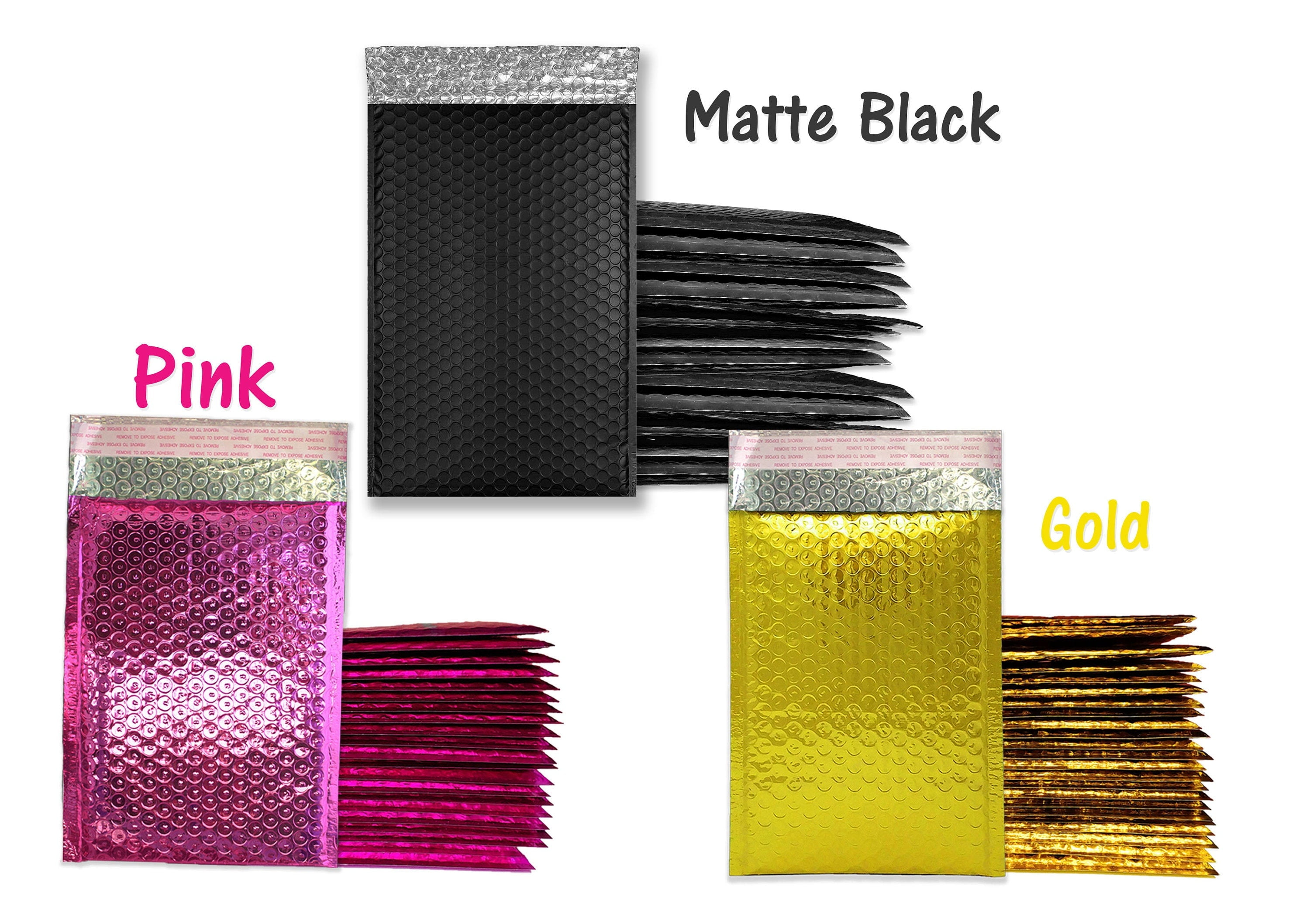 4x8" Metallic Bubble Multiple Colors Shipping Mailing Envelope Mailers ...