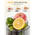 Citrus Juicer Electric, Hand-Free Orange Juicer Machine with 2 ...