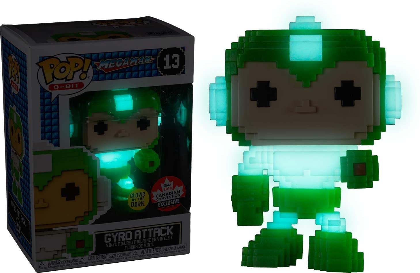 Funko POP! Mega Man 8-Bit Gyro Attack Resplandor en la Oscuridad #13 ...