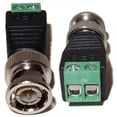 10 Pack BNC Male Coaxial Balun Connector to Screw Terminals - Use CAT5 ...