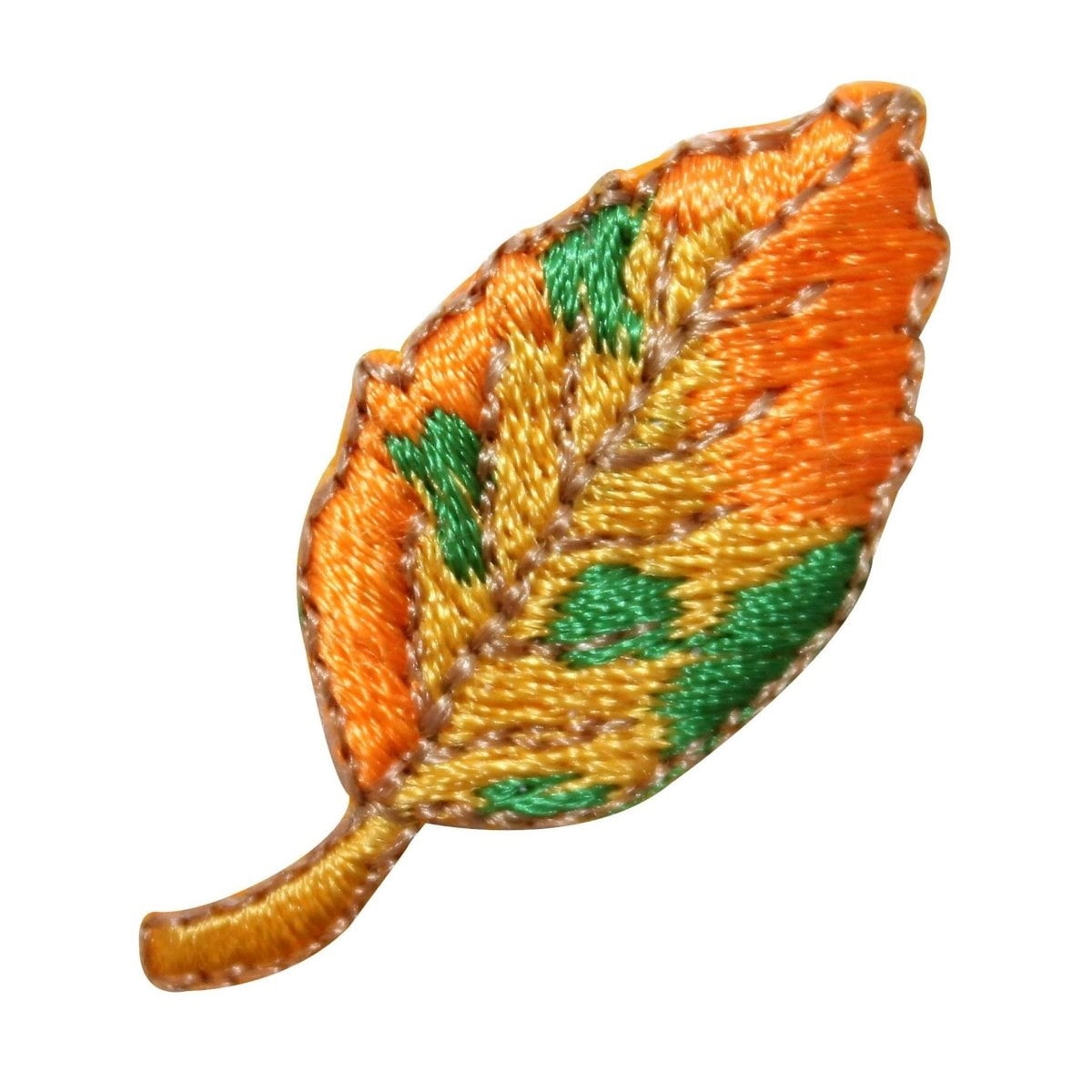 ID 1262 Multi Colored Leaf Patch Fall Tree Leaves Embroidered Iron On ...