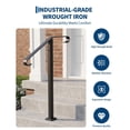 Heavy-Duty Wrought Iron Handrail for 1-2 Steps, 400 lb Capacity Stair ...