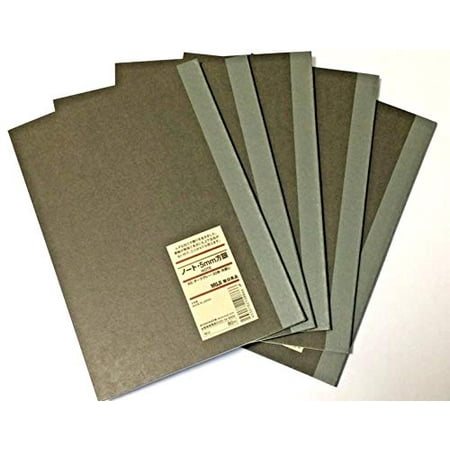 MUJI Notebook A5 5mm-grid 30sheets - Pack of 5books | Walmart Canada