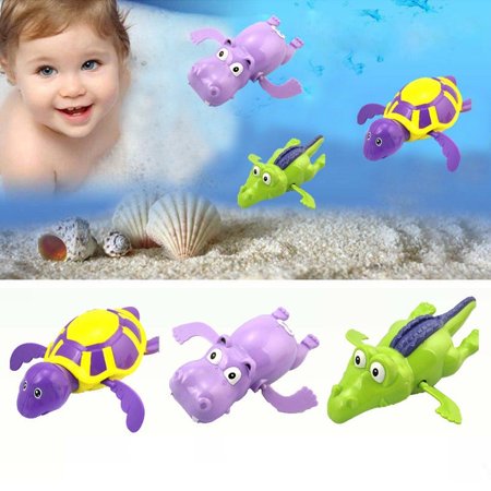 Creative Wind up Swimming Turtle/Hippopotamus/Crocodile Pool Animal Toy ...