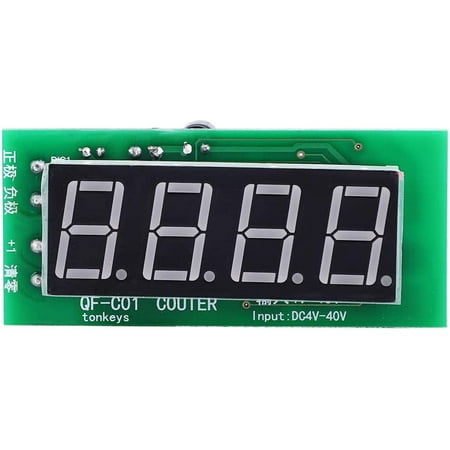 Junmo QF C04 DC4-40V Counter Module, Digital Display Counter Board with Memory Function ...