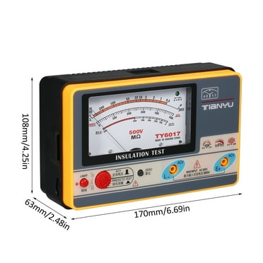 Megger Megohmmeter, 500V DC, LCD MIT200 - Walmart.com