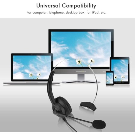 H300 Microphone Headset Noise Cancelling Corded Telephone Call Center ...