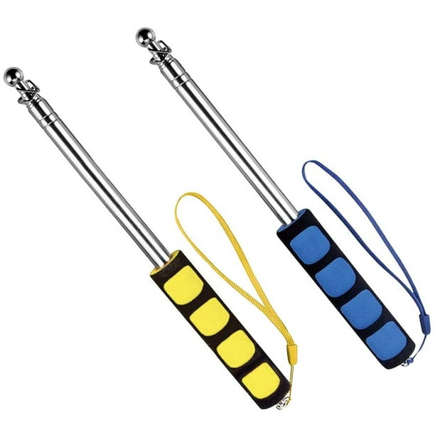 Soclai Distancing Stick 6 Feet Telescopic Guide Flag Pole Stainless ...