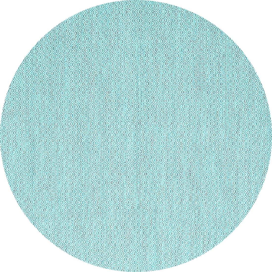 Ahgly Company Indoor Round Solid Light Blue Modern Area Rugs, 6' Round ...