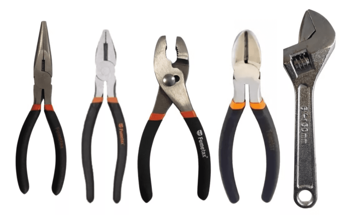 Juego de Pinzas De Corte Universales SOLVEX + Llave Perico Ajustable ...