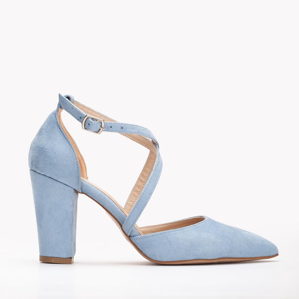 Sina - Zapatos de novia de ante azul bebé azul cielo 25 | Walmart en línea