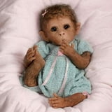 Ashton-Drake Galleries Realistic Reborn Baby Monkey Doll, Full Body ...