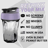 Helimix 2.0 Vortex Lilac Portable Pre-Workout Protein Blender Shaker ...